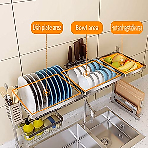 FEHUN Sinks,Kitchen Rack Sink Dish Rack Drain Rack
