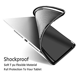 Black White Polka Dots Printed Leather Tablet Cases for Ipad Air3/Ipad Pro 10.5" - Shockproof Tablet Cover Protective Case with Auto Sleep/Wake