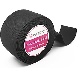 Dreamlover Black Elastic Bands for Sewing, 2 Inch x 6 Yard