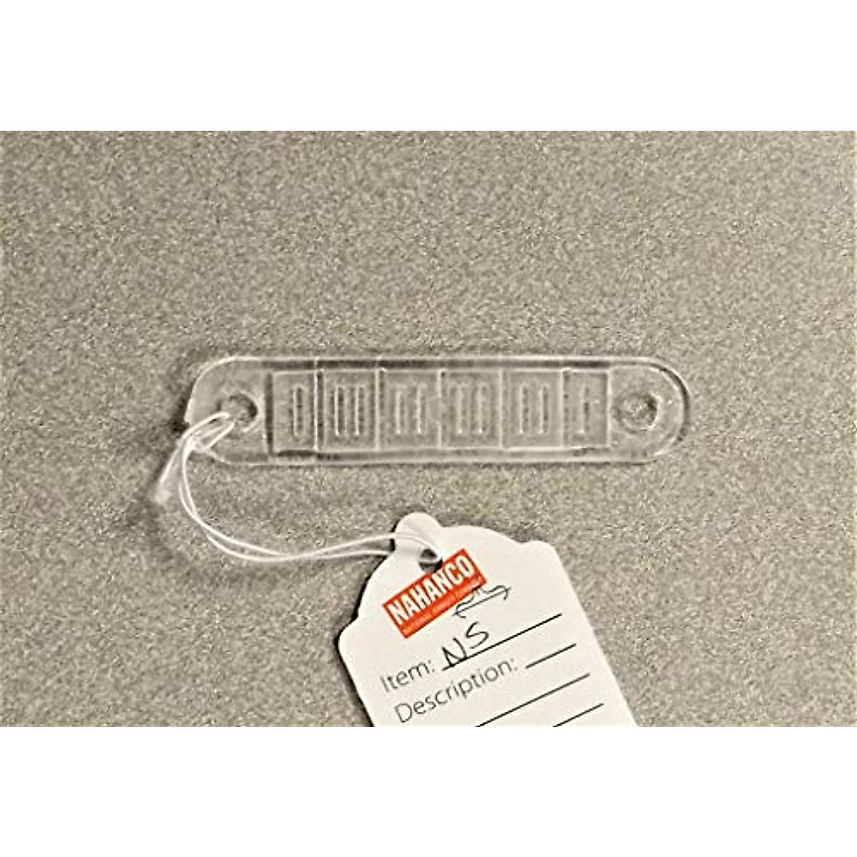 NAHANCO NS2 Rubber Non-Slip Grip Strip for Hangers, Removable, 4", Clear (Pack of 200)