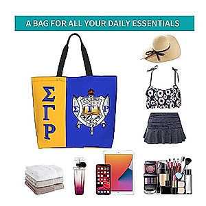 Sisterhood Sigma Gamma Rho Tote Bag For Women Travel Work Beach Shopping Grocery Large Totes Reusable Handbags Shoulder Bags