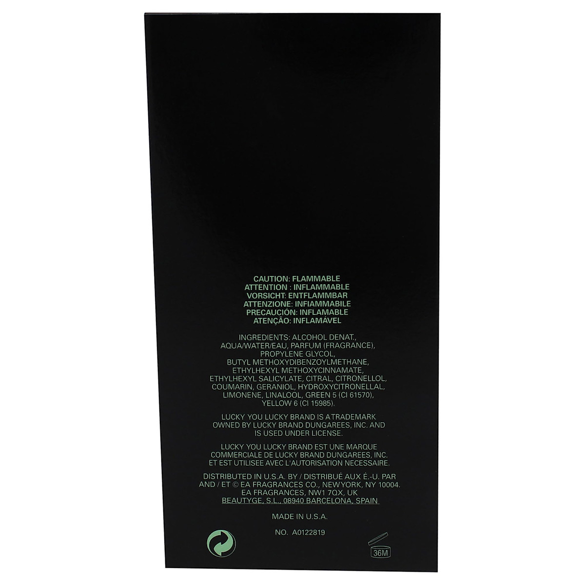 Men's Cologne Fragrance Spray by Lucky You, Day or Night Casual Scent with Bamboo Stem Fragrance Notes, 3.4 Fl Oz