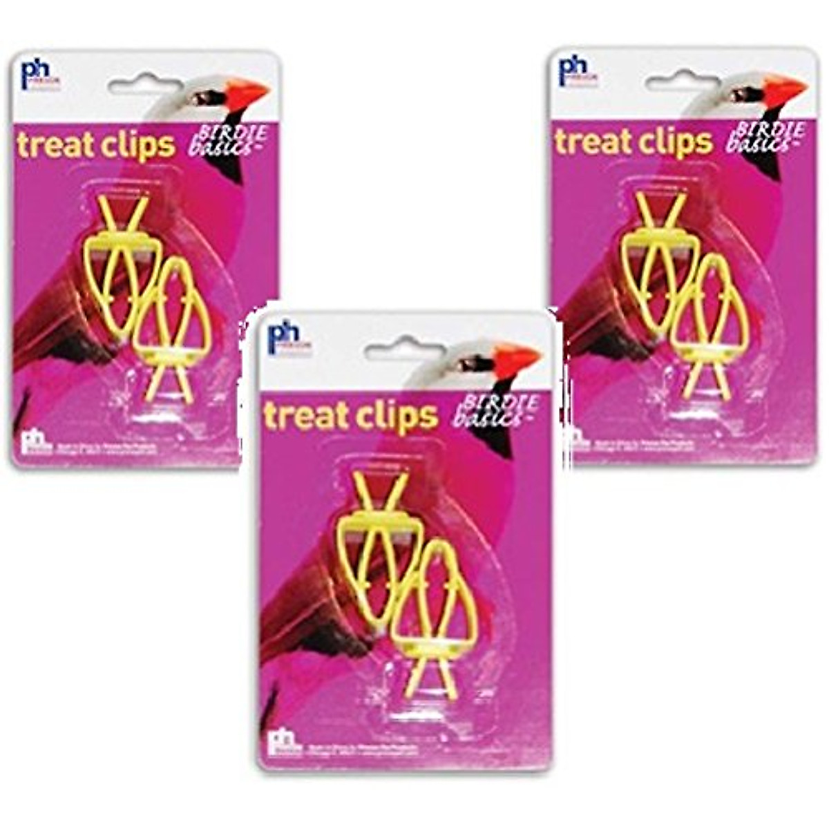 6 Pack of Prevue Pet Treat Clips (3 Packages with 2 Clips Each)