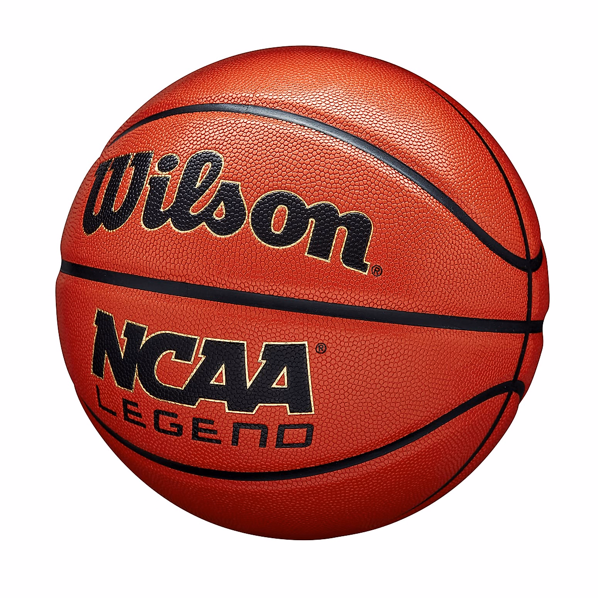 Wilson NCAA Legend Basketball - Size 5 - 27.5", Orange/Black
