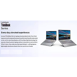 Lenovo ThinkBook 15 Gen 4 Business Laptop (15.6" FHD Anti-Glare, Intel 10-Core i7-1255U, 40GB RAM, 1TB PCIe SSD), 1080p Webcam, Narrow Bezel, Fingerprint, Wi-Fi 6, Ethernet, Win 11 Pro, Grey - 2024