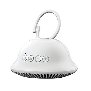 Homedics Sound Machine for Babies and Parents On-The-Go. Integrated Clip White Noise Sound Machine with Heartbeat and Lullaby Sounds. Downward Facing Speaker for Strollers