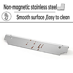 Kalomo Stainless Steel Grill Heat Plate Shield Burner Cover Heat Tent Flame Tamer, BBQ Gas Grill Replacement Parts for Dyna-Glo 3 Burner Open Cart Propane DGC310CNP-D, DGC310BNP-D, 13 7/10 × 3 1/5”