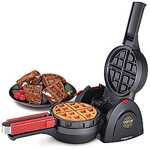 Presto 03512 Stuffler Stuffed Waffle Maker, Belgian, Large, Black
