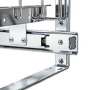 Home Zone Living Pull Out Kitchen Cabinet Organizer with Two Tiers of Storage, 15” W x 20” D