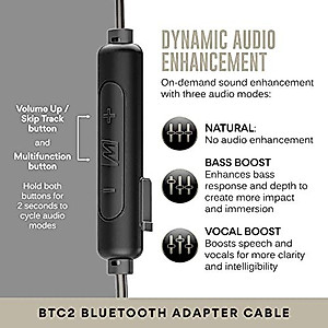 MEE audio M6 PRO Musicians' in-Ear Monitors Wired + Wireless Combo Pack: Includes Stereo Audio Cable and Bluetooth Audio Adapter (Clear) (CMB-M6PROBT-CL)