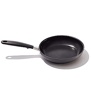 OXO Good Grips 8" Frying Pan Skillet, 3-Layered German Engineered Nonstick Coating, Stainless Steel Handle with Nonslip Silicone, Black