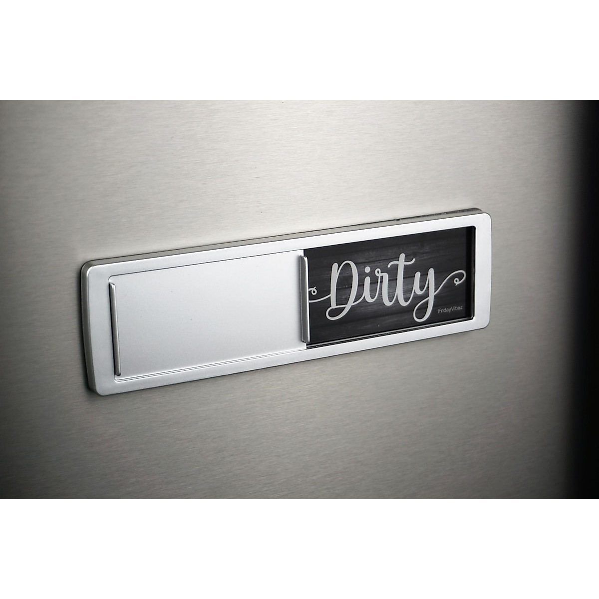 Dishwasher Magnet Clean Dirty Sign, Strong Clean and Dirty Magnet for Dishwasher, Universal Dirty or Clean Dishwasher Magnet Indicator, Clean/Dirty Farmhouse Dark Wood Dish Wash Sign Magnet