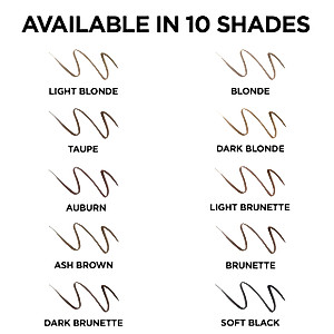 L'Oreal Paris Makeup Brow Stylist Definer Waterproof Eyebrow Pencil, Ultra-Fine Mechanical Pencil, Draws Tiny Brow Hairs and Fills in Sparse Areas and Gaps, Brunette, 0.003 Ounce (Pack of 2)