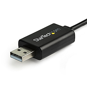 StarTech.com 6 ft (1.8 m) Cisco USB Console Cable - USB to RJ45 Rollover Cable - 460Kbps - Windows, Mac and Linux Compatible - M/M (ICUSBROLLOVR),Black