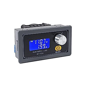 Dorhea 5A 35W Constant Current Electronic Load Tester Adjustable Load Detector, Battery Load Tester LCD DC CC Electronic Capacity Aging Discharge Detector Resistance Board Checker Testing Tool Digital