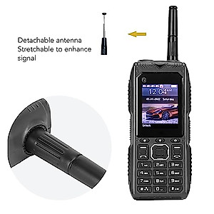 PUSOKEI Unlocked Phone, 2G Cell Phone Four Card Four Standby, Mobile Phone with Antenna, Easy to use, Ultra Long Standby, Big Button 2400mAh (Black)