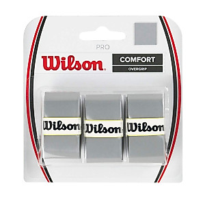 WILSON Pro Tennis Racquet Over Grip, Silver