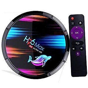 Android 9.0 TV Box 4GB RAM 64GB ROM H96 Max Smart TV Box Amlogic S905X3 Quad-core 8K/1000M LAN/1080P/USB 3.0/H.265/WIFI 2.4G/5G Android TV Box Media Player