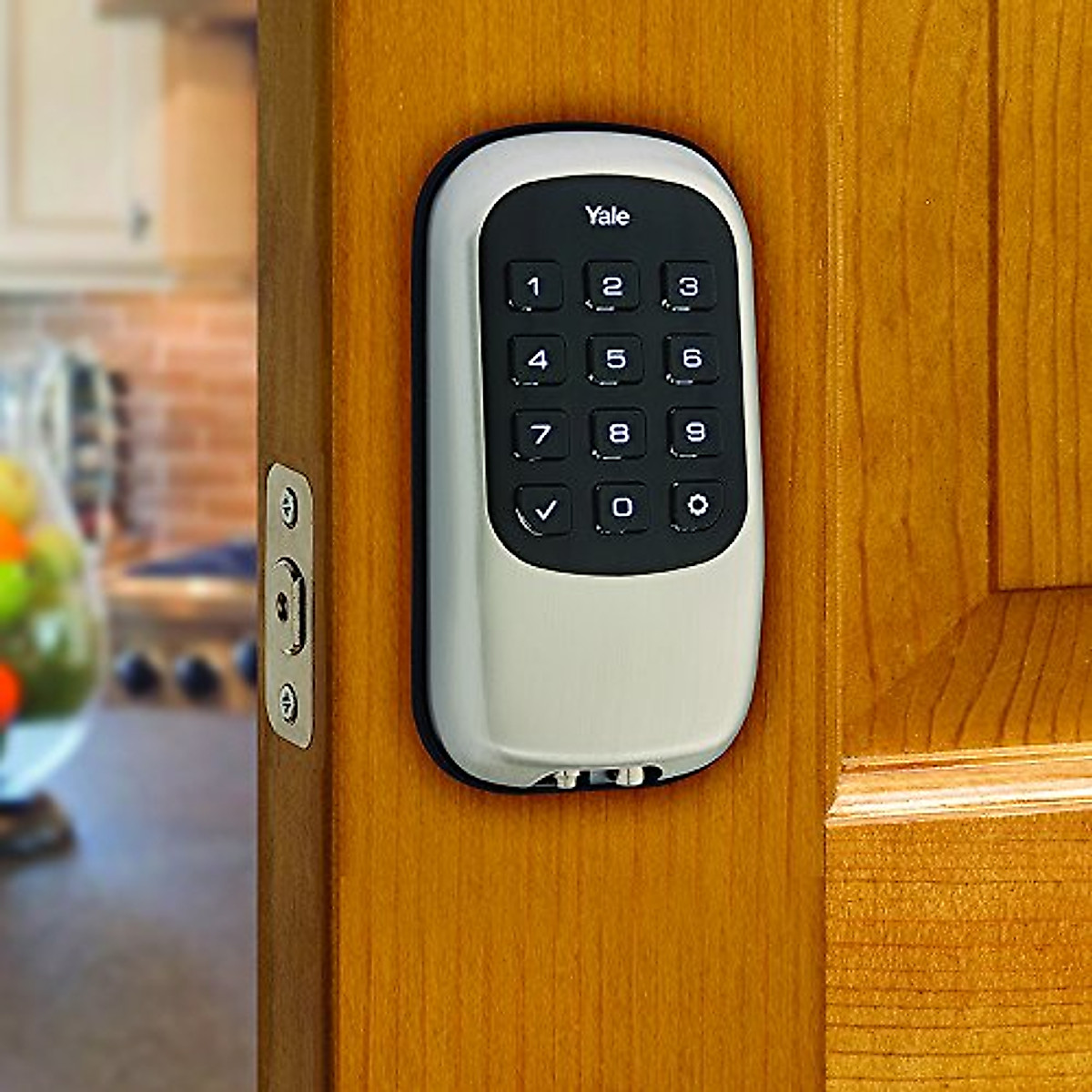 Yale B1L Lock Keypad Deadbolt in Satin Nickel