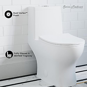 Swiss Madison SM-1T112 Ivy One Piece Toilet Dual Flush