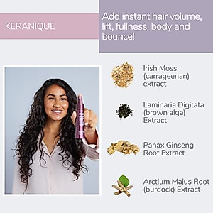 Keranique Lift and Repair Treatment Spray, Keratin Hair Treatment Instant Volume and Body Amino Complex, Free of Sulfates, Dyes and Parabens, Unscented, 3.4 Fl Oz, 1 pack (40041-3.4 fl. oz.)