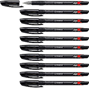 Ballpoint -STABILO Exam Grade Black Box of 10