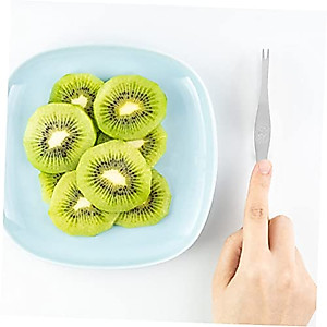 Healvian 5pcs Stainless Steel Crab Fork Tool Heavy Duty Forks Seafood Tools Lobster Eating Tools Prawns Picks Seafood Opener Tool Set Crabs Eating Tools Kit Crabs Eating Fork Silver