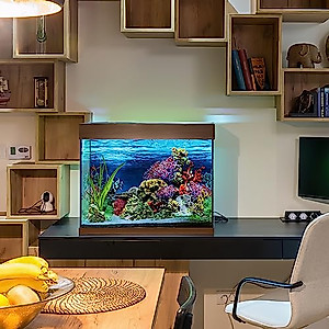 VILLCASE Fish Tank Background- 2 Sided Wallpaper Background 3D Aquarium Background Sticker Background Poster 10 Gallon Tank- 30x42cm (Style H)