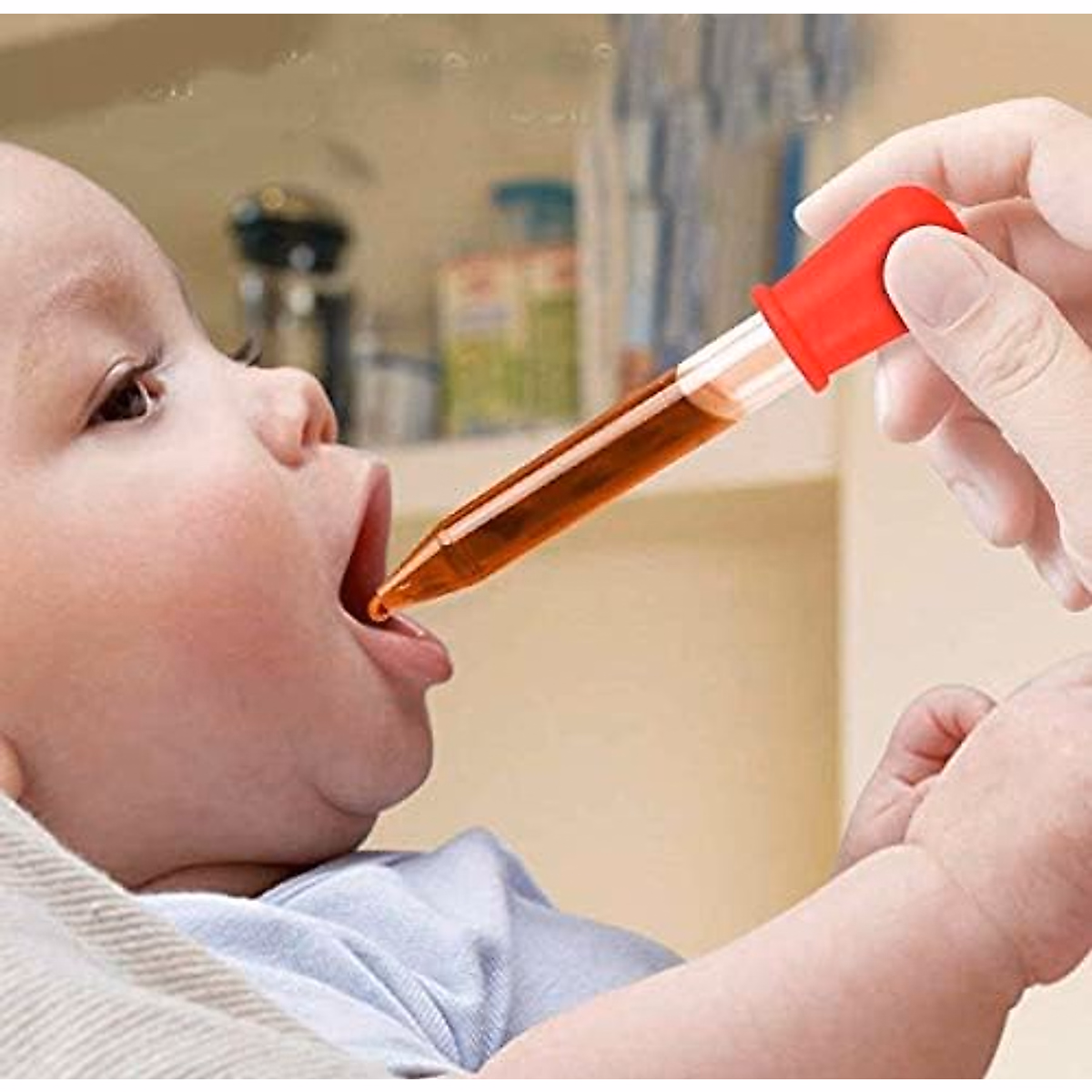 HLLMX 4 PCS Liquid Droppers Silicone and Plastic Pipettes for Kids Candy Mold, Gummy Bear, Gelatin Maker, Oil Science[ The capacity of 5 ml]