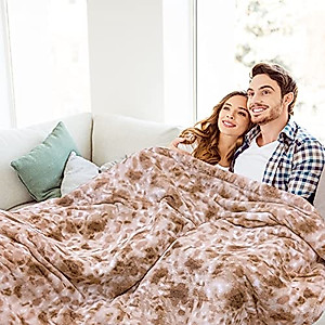 HELLOMOTO Heated Weighted Blanket, Queen Size(60''x80'' 20lbs) Electric Heated Blanket , 2-in-1 Electric Blanket Throw for Adults with 12 Heat & 8 Timer Settings -HWB8060