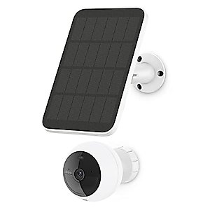 Noorio B200 Security Camera with Solar Panel 1080p Home Security Camera, Wire-Free Battery Powered WiFi Camera, Color Night Vision, AI Motion Detection, Work with Alexa