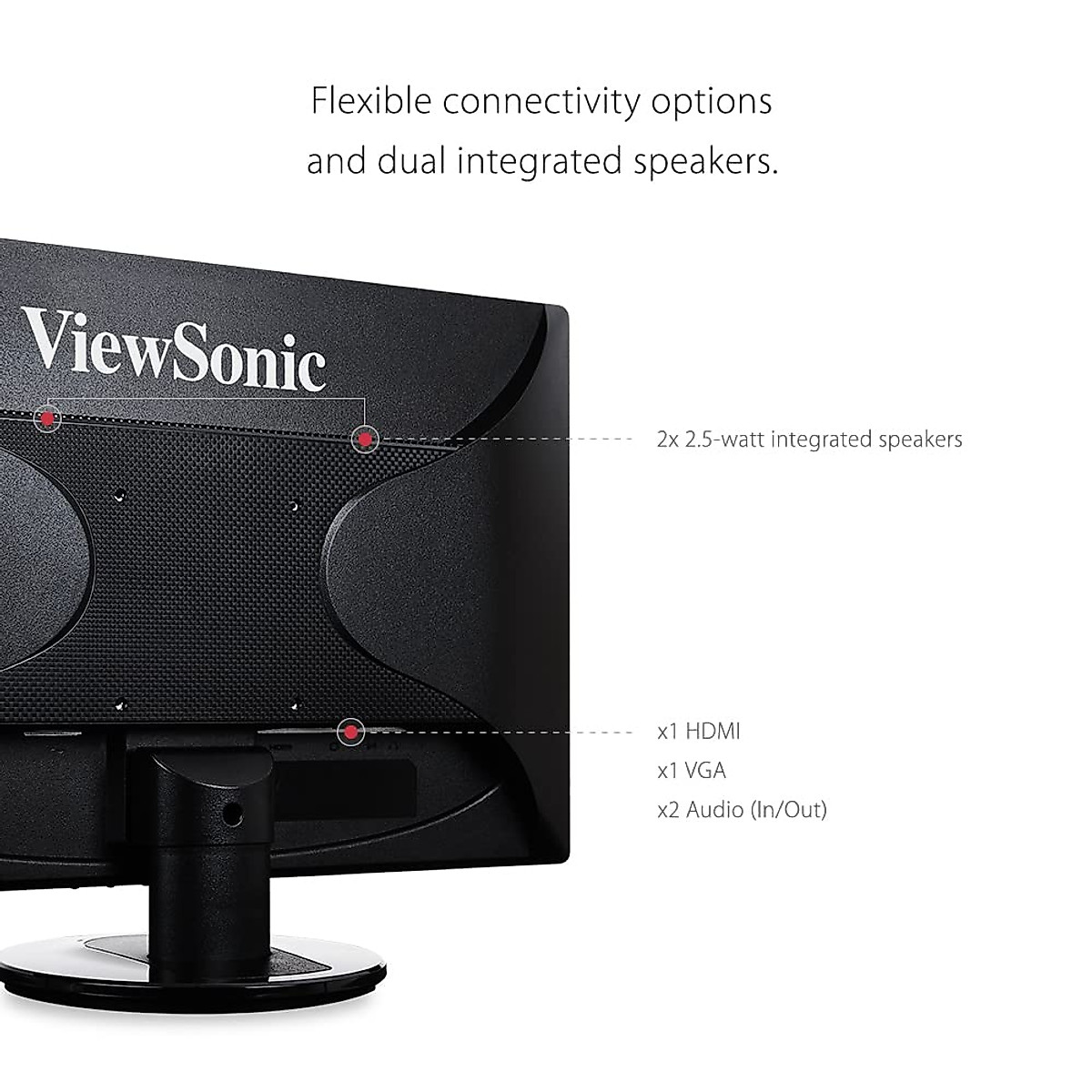 ViewSonic VA2246MH-LED 22in 1080p LED Monitor HDMI, VGA (Renewed)