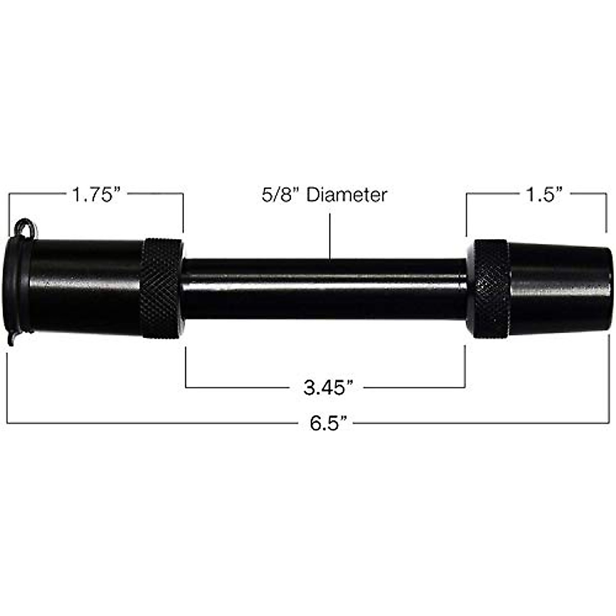 Cocoweb HL-58BK | C-Lock Heavy Duty Locking 5/8 Inch Hitch Pin - Black