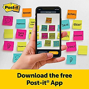 Post-it 563PRL Self Stick Tabletop Easel Ruled Pad, Command Strips, 20 x 23, White, 20 Shts/Pad