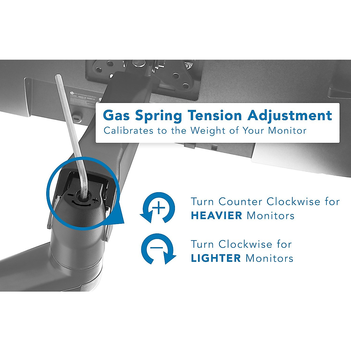 Mount-It! Monitor Wall Mount Arm | VESA Wall Mount Monitor Arm | Full Motion Gas Spring Arm Fits 13 15 17 19 20 22 23 24 27 30 32 Inch Screens with 75 or 100 VESA Patterns | Camper RV Compatible