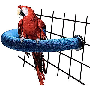 Litewoo 3 PCS Bird Perch Stand Set Wooden Grinding Paw Trim Beak Nail Coarse Sand Bird Stick Cage Accessories for Birds Parakeet Budgie Cockatiel Cockatoo