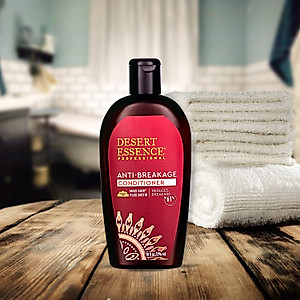 Desert Essence Maxi Hair Plus Biotin Anti-Breakage Conditioner - 10 Fl Oz - Jojoba & Coconut Oils - Promotes Breakage Reduction