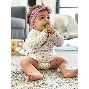 Cactus Baby Teething Toys for Babies 0-6 Months or 6-12 Months, Self-Soothing Pain Relief Soft Baby Teether Toys for Babies, Toddlers, Infants, Boy or Girl, BPA Free, Green