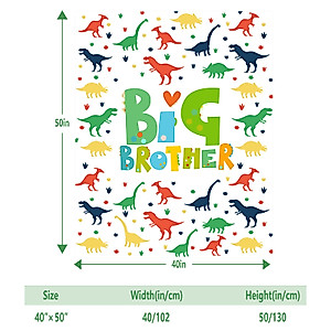 Big Brother Gift, Big Brother Gifts for Boy, Big Brother Blanket, Gifts for Big Brother, Ultra Soft Flannel Throw Blanket 40" x 50"