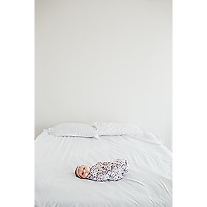 Copper Pearl Large Premium Knit Baby Swaddle Receiving Blanket Floral Morgan