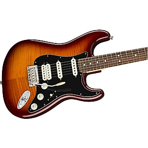 Fender Player Plus Top Stratocaster Electric Guitar, Tobacco Burst, Pau Ferro Fingerboard