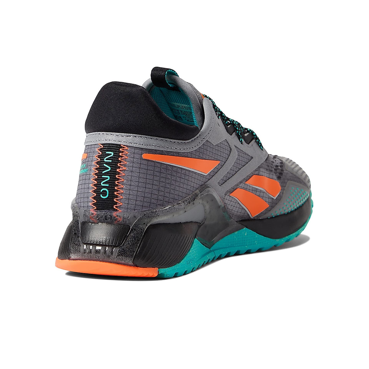 Reebok Women's Nano X2 Tr Adventure Cross Trainer, Pure Grey/Black/Classic Teal, 9
