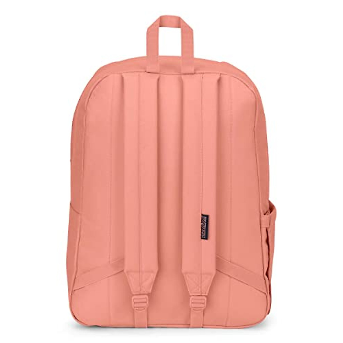 JanSport Superbreak Plus FX Backpack - Work, Travel, or Laptop Bookbag with Water Bottle Pocket, Happy And Sad Pink