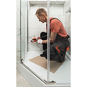 Clear BioSeal 100% Silicone Sealant Caulk Kitchen and Bath Grade, Waterproof and Low Odor 10.1 Ounce Cartridge, Clear, (Pack of 10)