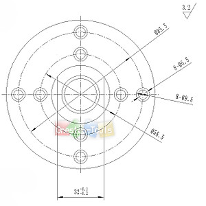Steel Face Plate 1"-8 Threaded for Wood Lathe Turning (4")