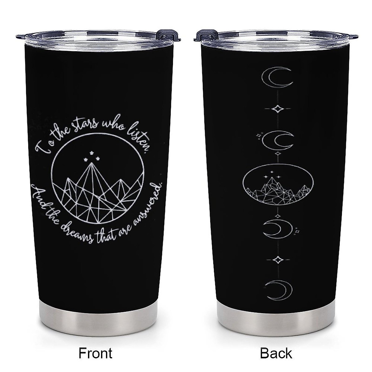 Velaris City Of Starlight Tumbler Acotar The Night Court Bookish 20 Oz Stainless Steel Insulated Tumblers with Lid And Straw Bookish Acotar Travel Coffee Mug Gifts