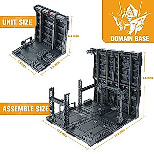 DIY Mechanical Chain Action Base Machine Nest kits for MG 1/100 Gundam Model W/Decals Set of 4