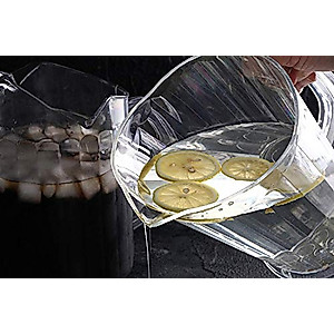 New Star Foodservice 46236 Resturant-Grade Polycarbonate Plastic Water Pitcher with 3 Spouts, 60 oz, Clear, Set of 12