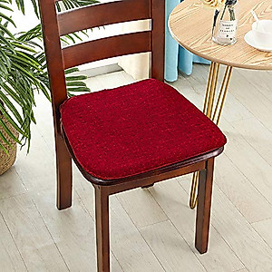 Avilego Set of2/4/6 Non Slip Chair Pad U-Shaped Seat Cushion with Ties Office Chair Cushions for Dining Room