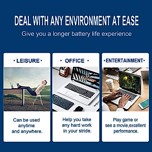 60Wh F3YGT Laptop Battery Replacement for Dell Latitude 7480 7280 7490 E7480 E7280 E7490 7380 7390 7290 E7390 E7290 E7380 12 13 14 7000, DM3WC F3YGT-1 KG7VF 2X39G V4940 451-BBYE 453-BBCF 0DM3WC 0F3YGT